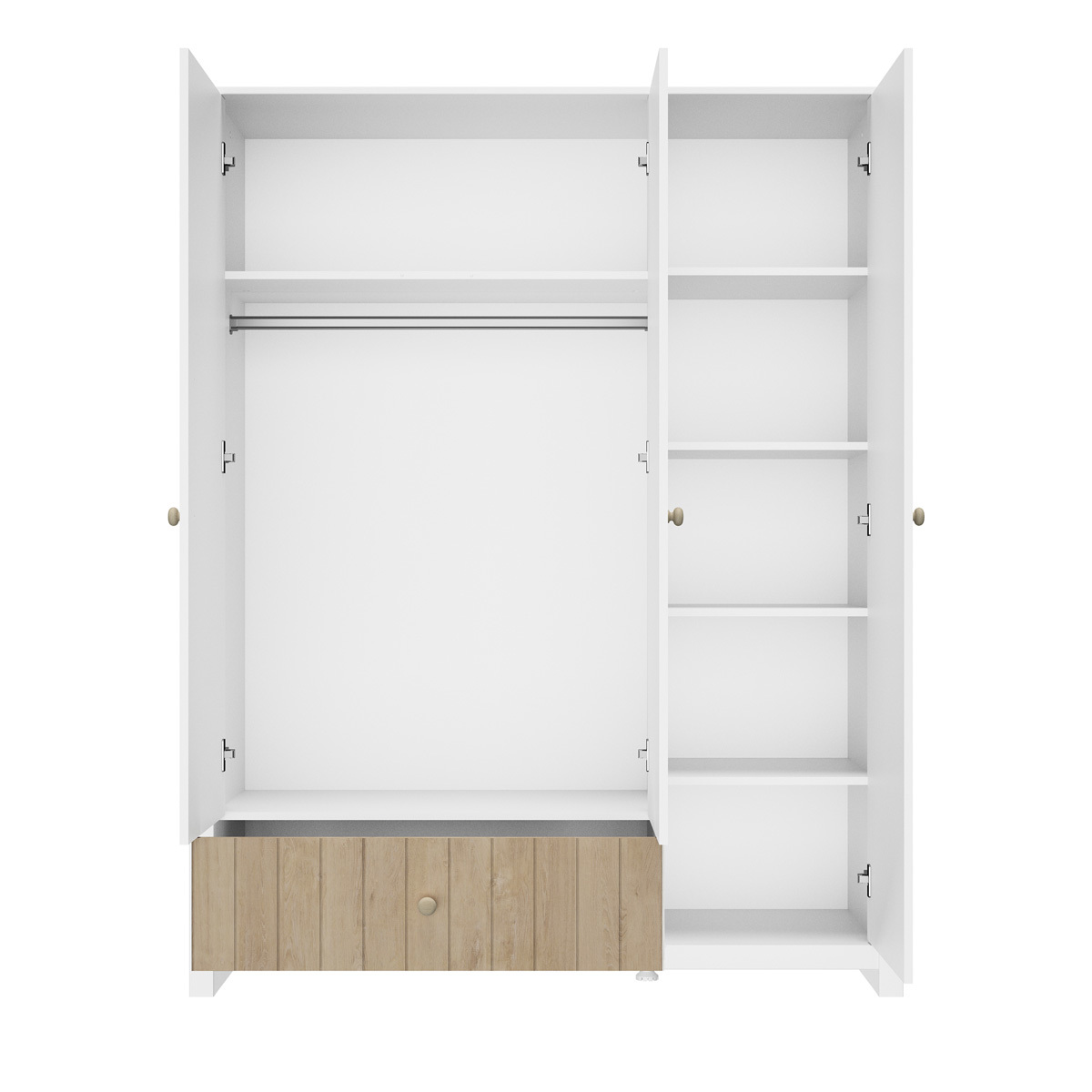 Kleerkast Charlie - 148cm - Meubelen Crack