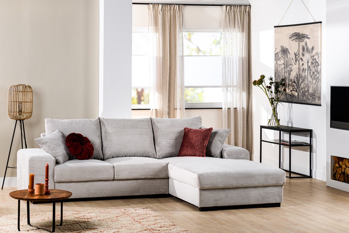 Canapé d'angle 3306 - naturel - angle droite - Meubles Crack