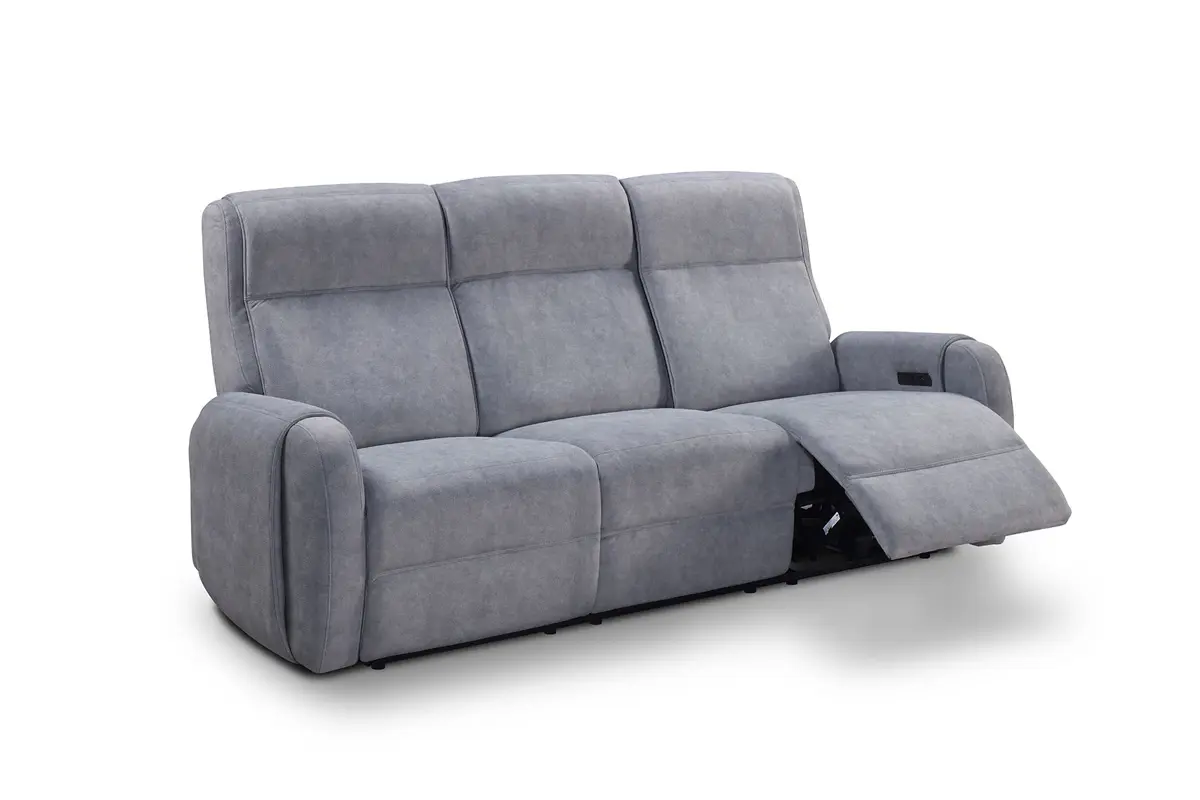 Canapé relax 3 places Jaline - silver - Meubles Crack