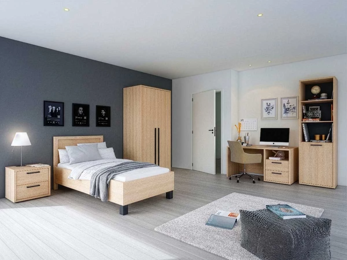 Chambre enfant Tessa - armoire 2 portes - Meubles Crack